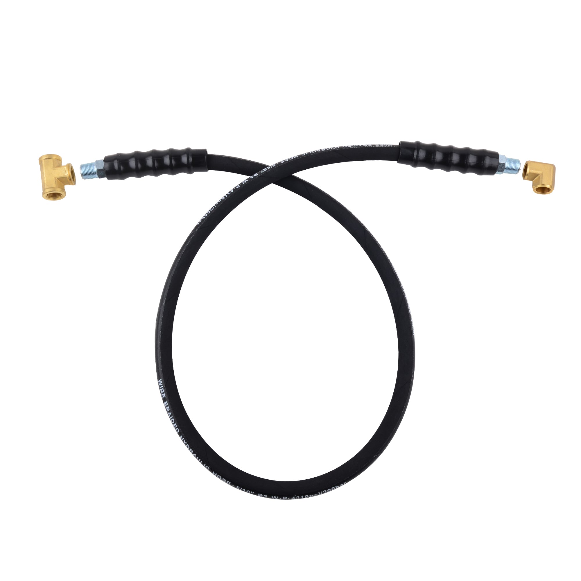 Hose with T-Connector and Elbow for SurfaceMaxx 21-in Stainless Steel