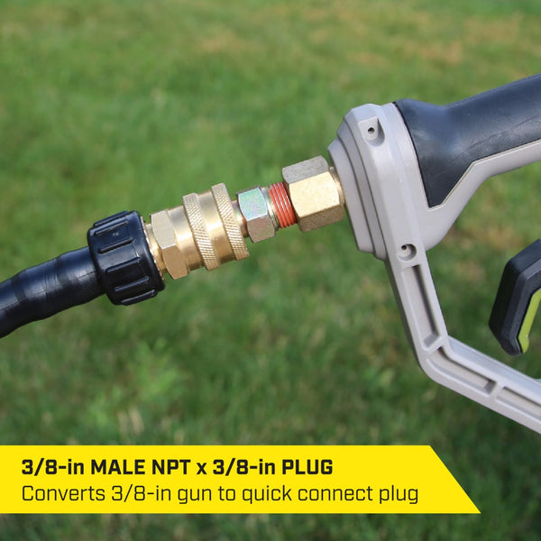SurfaceMaxx 3/8-in Quick Disconnect Plug x 3/8-in